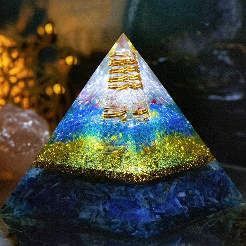 Olivenorma Clear Quartz Energy Spire Orgone Pyramid – uk.olivenorma